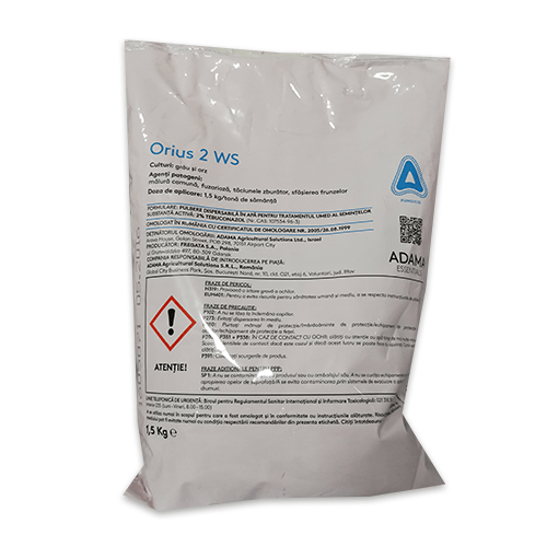 Orius 2WS: fungicid sistemic pentru combaterea bolilor la cereale.