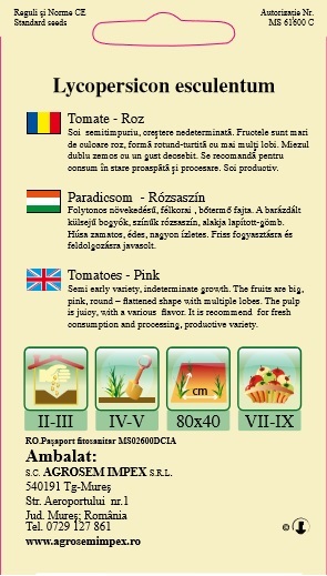 Tomate roz - Semințe de roșii pentru cultivarea unei varietăți cu ...
