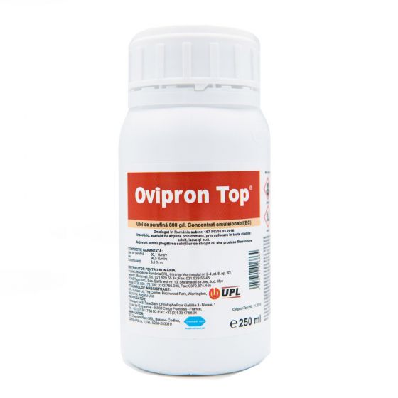 Ovipron Top: Ulei mineral parafinic,cu actiune insecticida,acaricida.